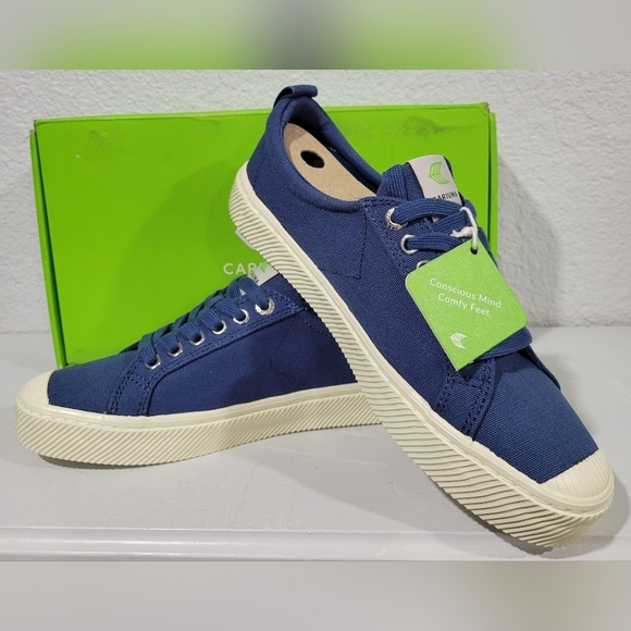 Cariuma | Shoes | Cariuma Oca Shadow Blue Low Canvas Sneakers Unisex ...